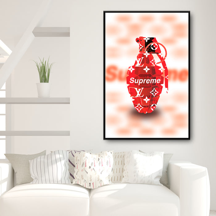 Supreme Canvas Luxury Brand Canvas Poster Print Wall Art Decor ...